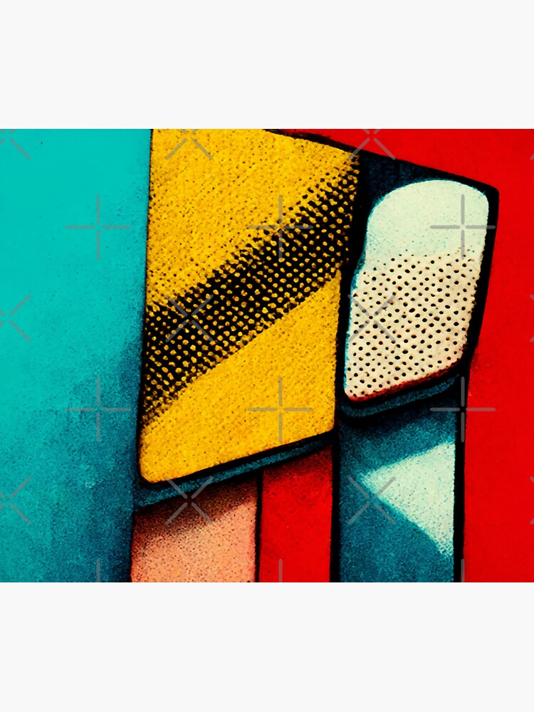 "Geometric comics pop art." Sticker for Sale by ORSALSHOP | Redbubble