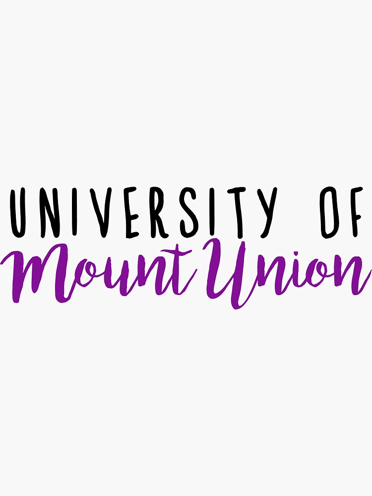 "University of Mount Union " Sticker for Sale by akachayy | Redbubble