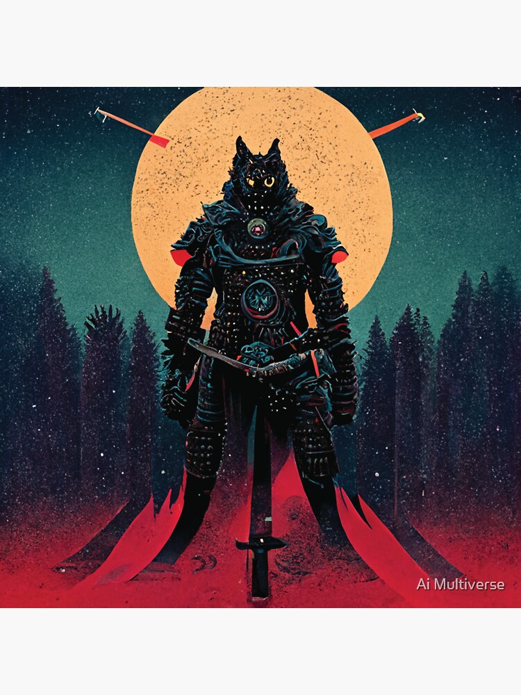 "The cursed armor of the lonely wolf" Sticker for Sale by ...