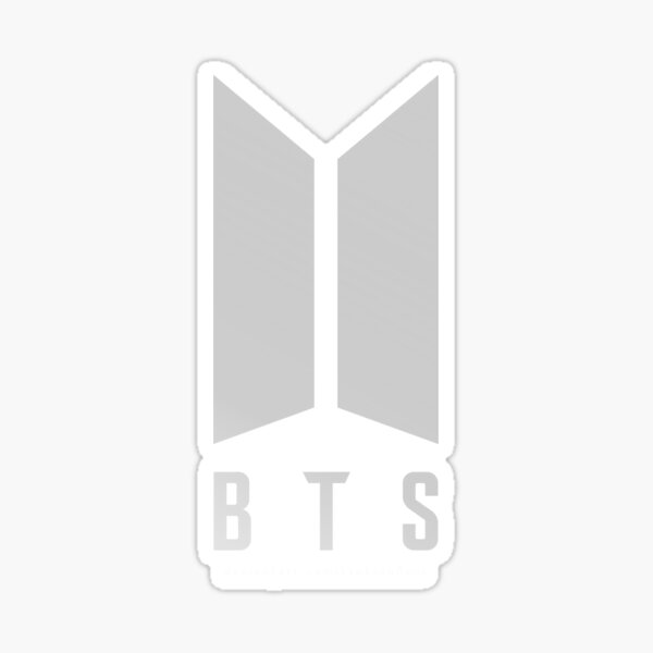 "BTS, band logo, korean, V, RM, Jin Kook, logo, band" Sticker for Sale ...