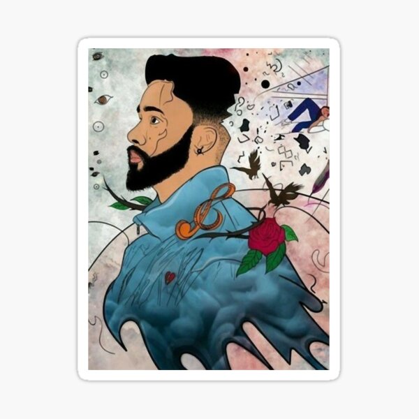 "Retro Idea Ap Dhillon Music Key Success" Sticker for Sale by ...