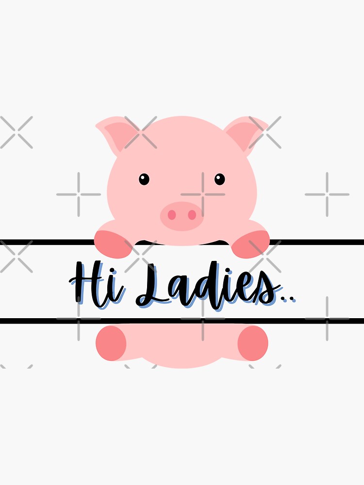 "Kawali Cute Pig Cartoon" Sticker for Sale by PerfectBlend | Redbubble