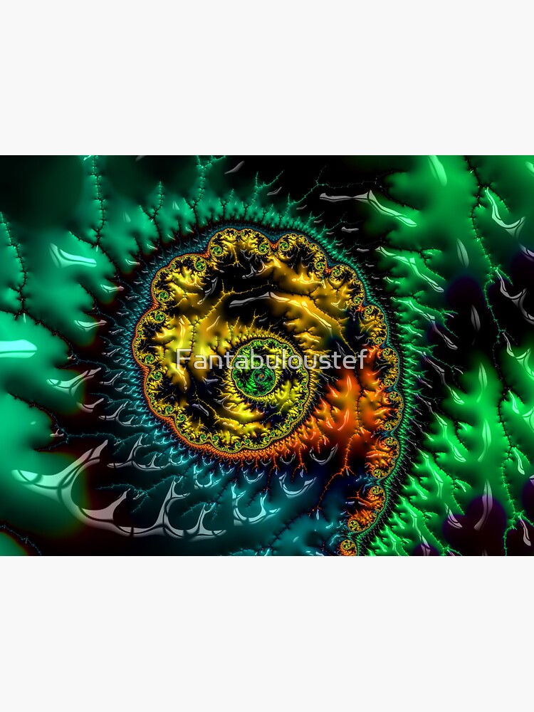 "Spiral fire fractal" Sticker for Sale by Fantabuloustef | Redbubble