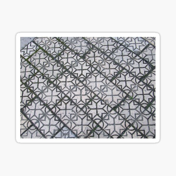"Victorian Mosaic (actually it's a pavement)" Sticker for Sale by CCS ...