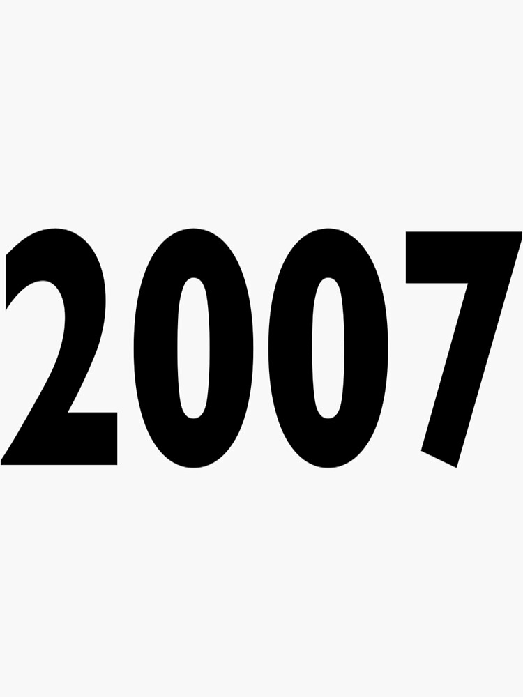 "2007 Design" Sticker for Sale by SimpleDees | Redbubble