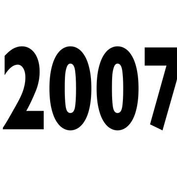 "2007 Design" Sticker for Sale by SimpleDees | Redbubble