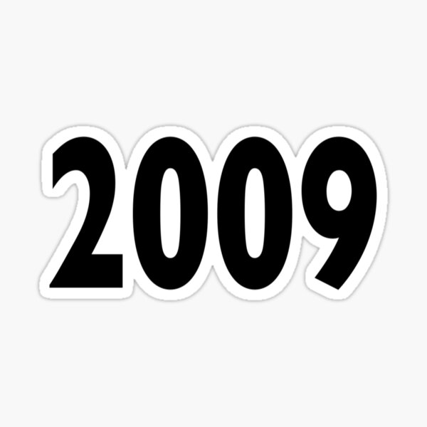 "2009 Design" Sticker for Sale by SimpleDees | Redbubble