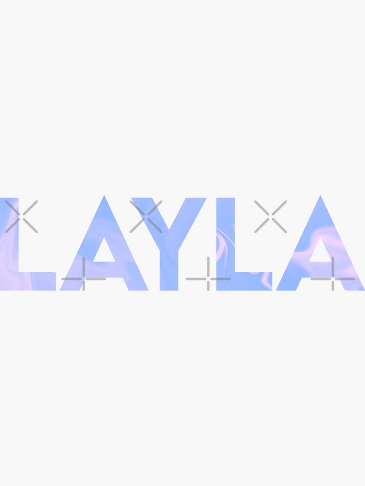 "Layla Name" Sticker for Sale by ellebackup | Redbubble