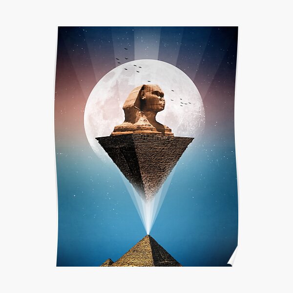 "Great Sphinx of Giza, Pyramid, Egypt, " Poster for Sale by ...