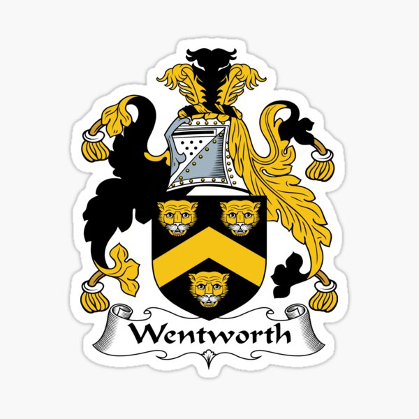 "Wentworth " Sticker for Sale by HaroldHeraldry | Redbubble