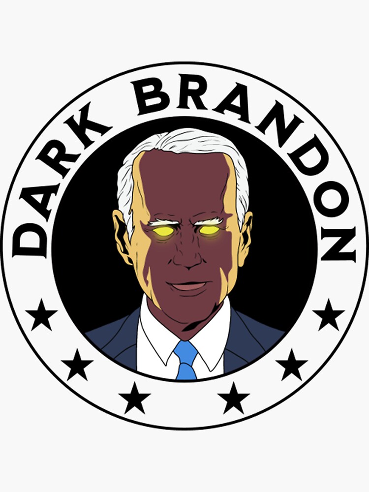 "Dark Brandon" Sticker for Sale by damqaaoi | Redbubble