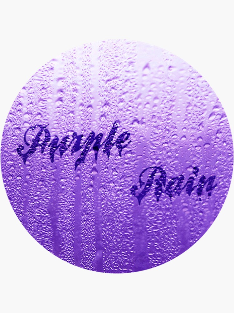 "purple rain " Sticker for Sale by Erinsarasa | Redbubble