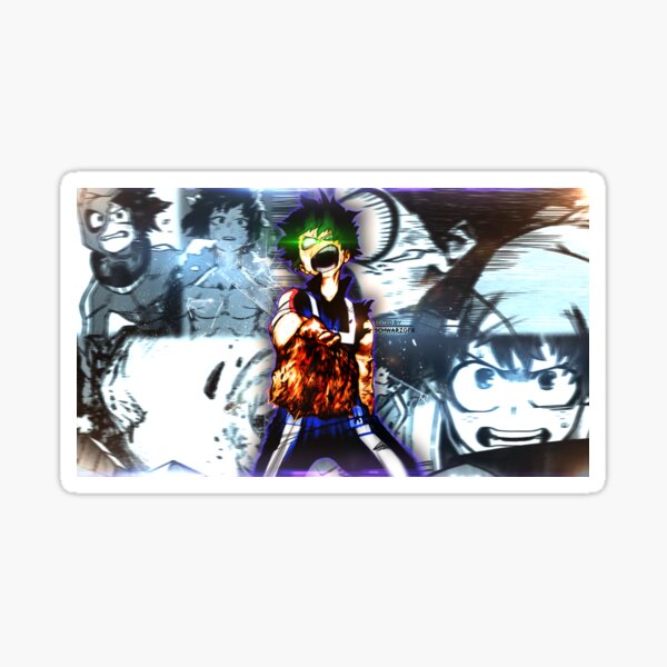 "Boku No Hero Academia Deku" Sticker for Sale by Zerlingg | Redbubble