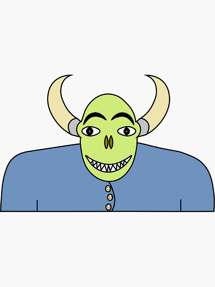 "Your Friendly Ogre Guy" Sticker for Sale by TKthals | Redbubble