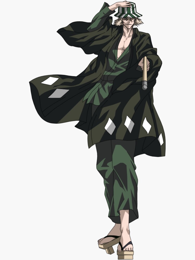 "urahara kisuke" Sticker for Sale by shammahsam | Redbubble