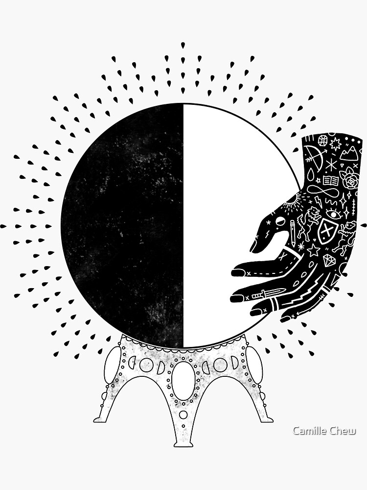 "First Quarter" Sticker for Sale by LordofMasks | Redbubble