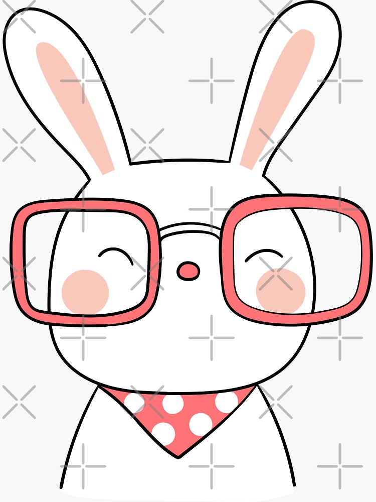 "Kawali Cute Bunny Cartoon" Sticker for Sale by PerfectBlend | Redbubble