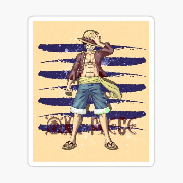 "Monkey D. Luffy" Sticker for Sale by GoodArtPix | Redbubble