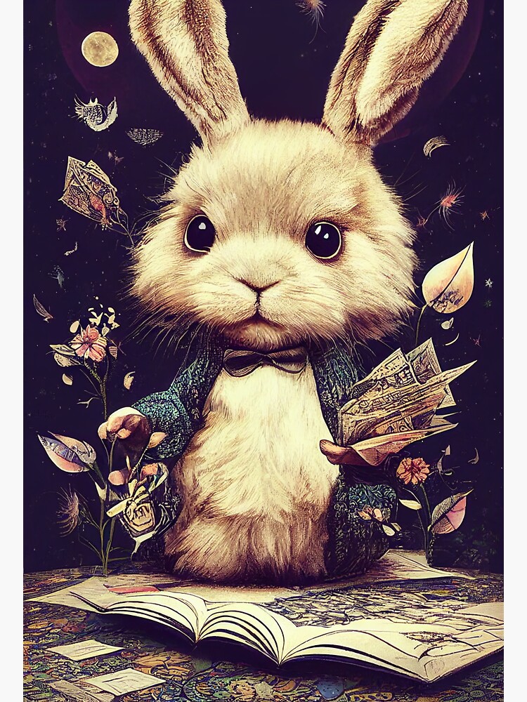 "The Great Bunny Magician" Sticker for Sale by KungFuChaos | Redbubble