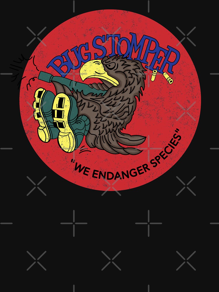 "Bug Stomper - Sulaco Dropship Original Distressed Logo" T-shirt for ...