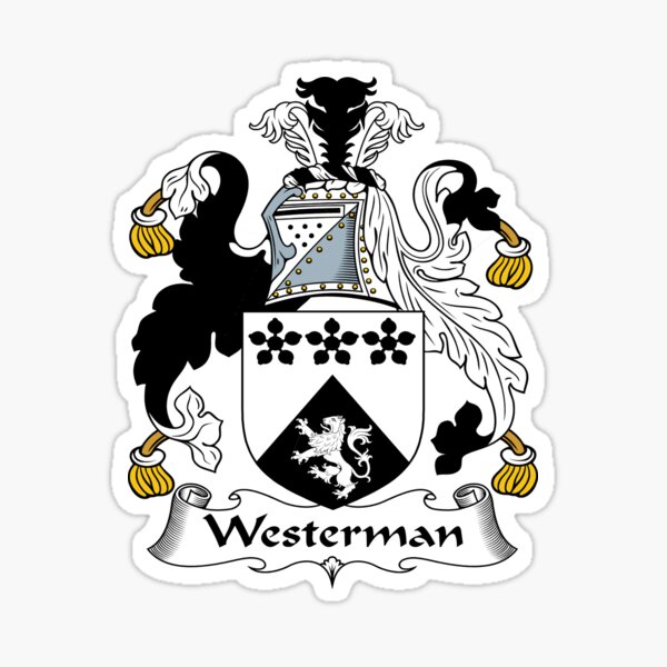 "Westerman " Sticker for Sale by HaroldHeraldry | Redbubble