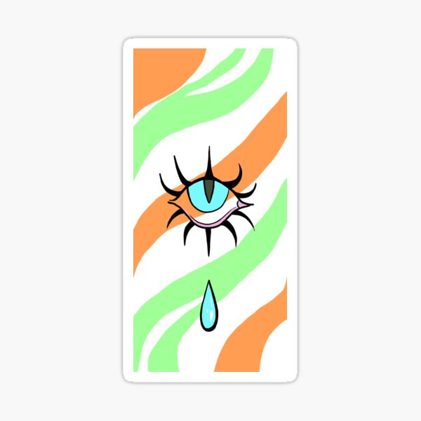 "Teardrop Eye" Sticker for Sale by SageTeaArts | Redbubble