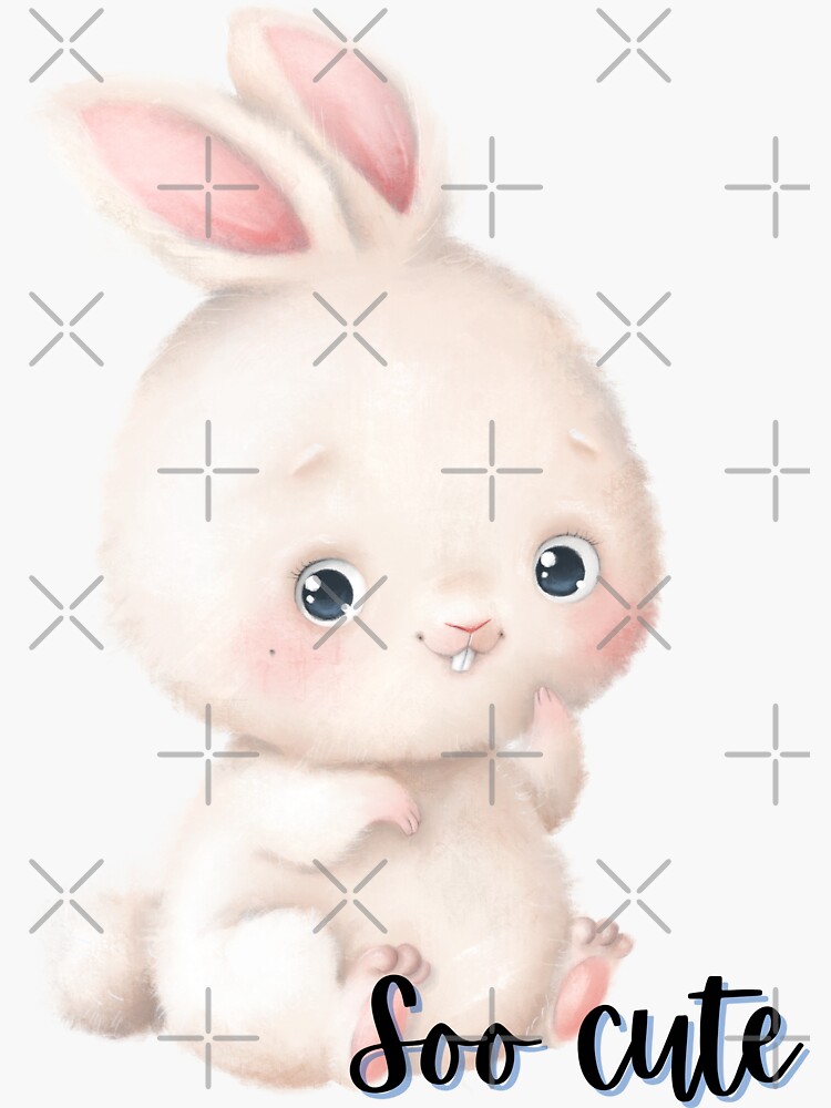 "Kawali Cute Bunny Cartoon" Sticker for Sale by PerfectBlend | Redbubble