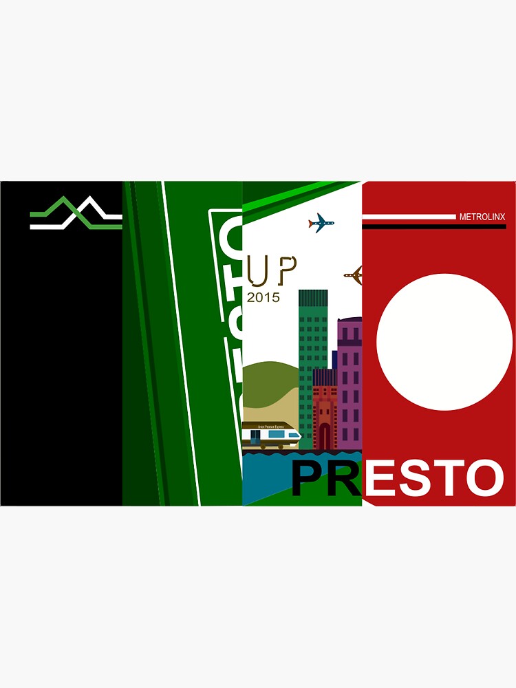 "Presto Card Sticker " Sticker for Sale by Transitthinker | Redbubble