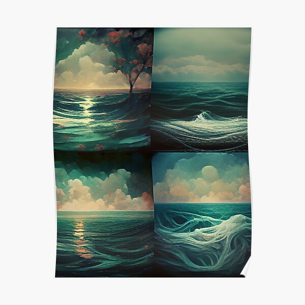 "Ocean " Poster for Sale by HugsAndSnacks | Redbubble