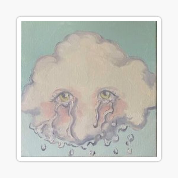 "crying cloud" Sticker for Sale by choochuu | Redbubble