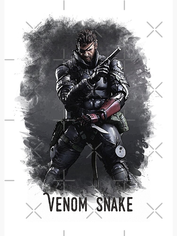 "Venom Snake - MGS - Big Boss Custom Portrait" Poster for Sale by ...