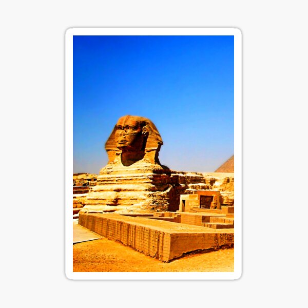 "The Great Sphinx of Giza" Sticker for Sale by planetterra | Redbubble