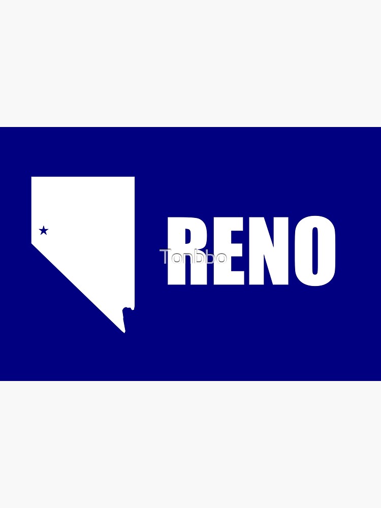 "Flag of Reno, Nevada" Sticker by Tonbbo | Redbubble