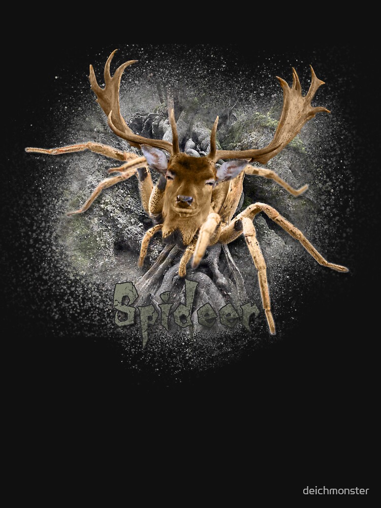 "Spider + Deer = Spideer Funny Spider " T-shirt for Sale by ...