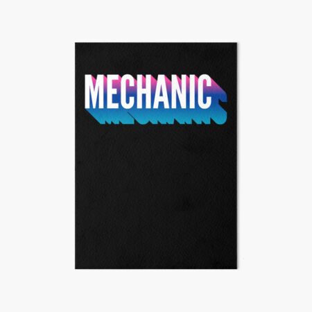 "Mechanic With Long Gradient Shadow" Art Board Print for Sale by SVPOD ...