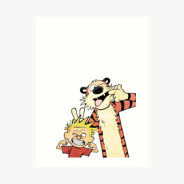 "Calvin And Hobbes Bill Watterson" Art Print for Sale by Tema01 | Redbubble