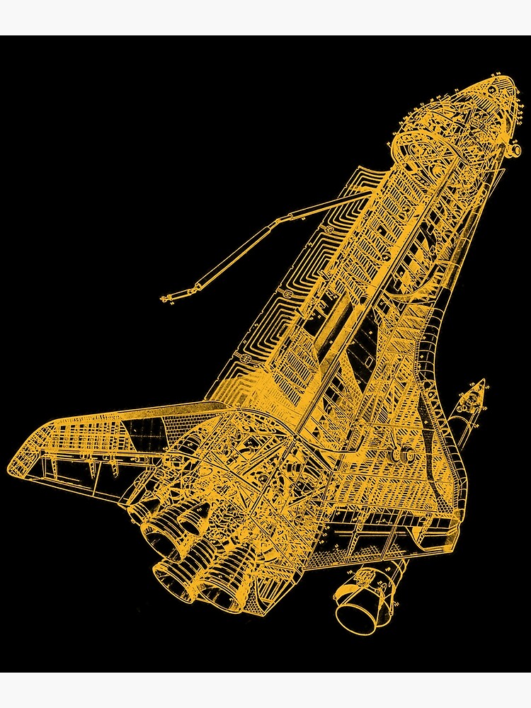 "NASA Space Shuttle" Poster for Sale by Space-Hermit | Redbubble