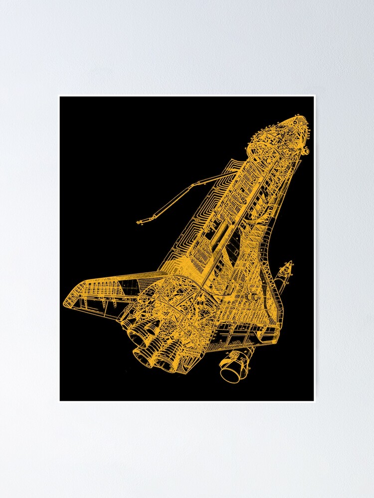 "NASA Space Shuttle" Poster for Sale by Space-Hermit | Redbubble