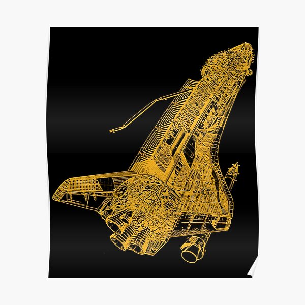 "NASA Space Shuttle" Poster for Sale by Space-Hermit | Redbubble