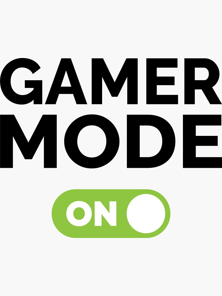 "Gamer Mode On" Sticker for Sale by freshLayer | Redbubble