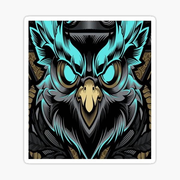"wise owl" Sticker for Sale by Teixeira224 | Redbubble