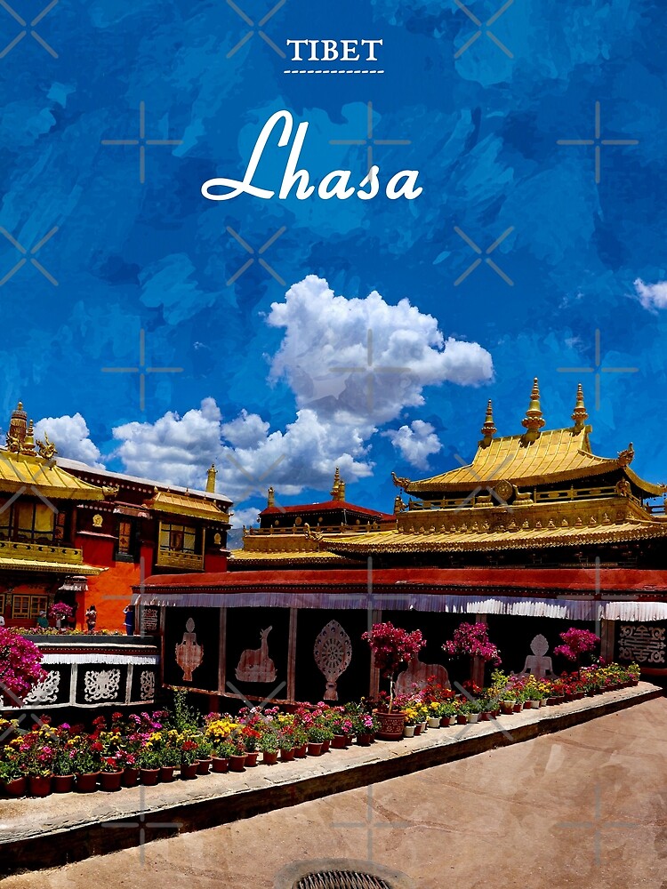 "Lhasa Tibet Travel" Poster for Sale by PostersStickers | Redbubble