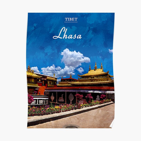 "Lhasa Tibet Travel" Poster for Sale by PostersStickers | Redbubble