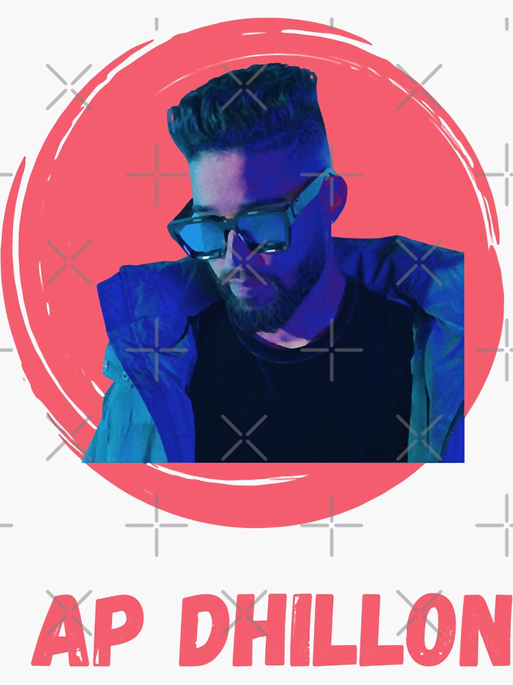 "Portrait Retro Music Ap Dhillon Simple Steps" Sticker for Sale by ...