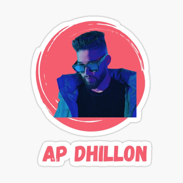 "Portrait Retro Music Ap Dhillon Simple Steps" Sticker for Sale by ...