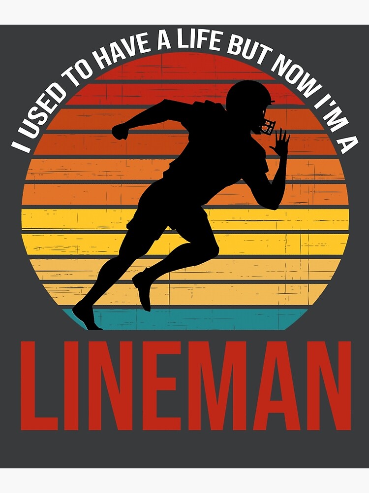 "lineman silhouette" Poster for Sale by UrbanDraft | Redbubble