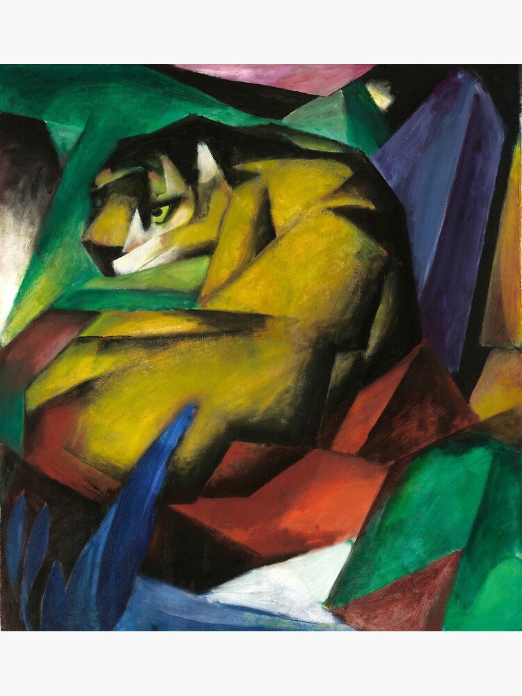 "Franz Marc The Tiger" Poster for Sale by pdgraphics | Redbubble