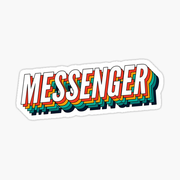 "Messenger Retro Vintage Label For The Best Messenger " Sticker for ...