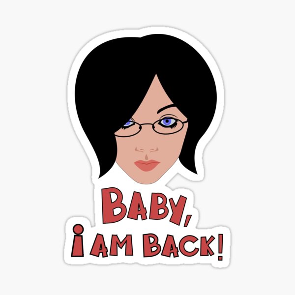 "Baby I am back, back to school" Sticker for Sale by i-cottagedesign ...