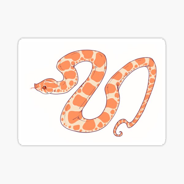 "Red Albino Hognose Snake" Sticker for Sale by TwilightSaint0 | Redbubble